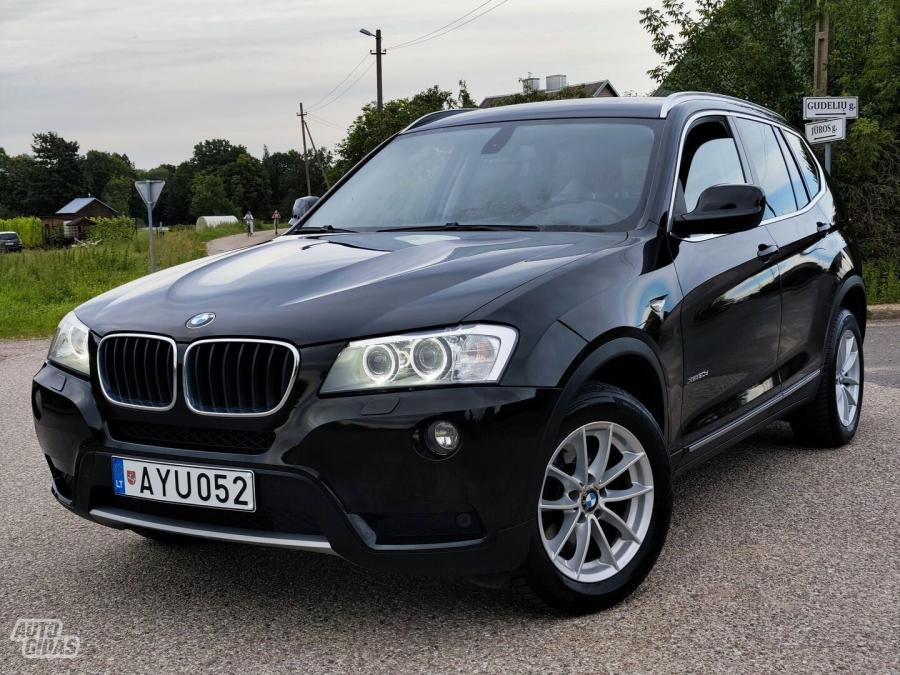 Black BMW X3 2012 in Jurbarkas, with an engine capacity of 2.00 L and mileage of 194 thousand km for 8450 €, photo 3 on AUTOMOTO.COM.LV