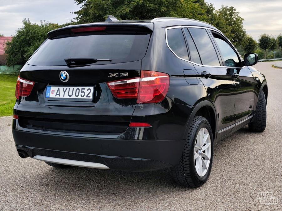Black BMW X3 2012 in Jurbarkas, with an engine capacity of 2.00 L and mileage of 194 thousand km for 8450 €, photo 4 on AUTOMOTO.COM.LV