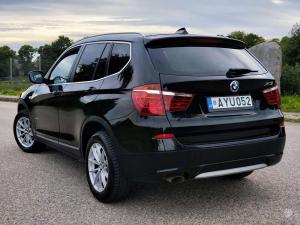 Black BMW X3 2012 in Jurbarkas, with an engine capacity of 2.00 L and mileage of 194 thousand km for 8450 €, photo 5 on AUTOMOTO.COM.LV