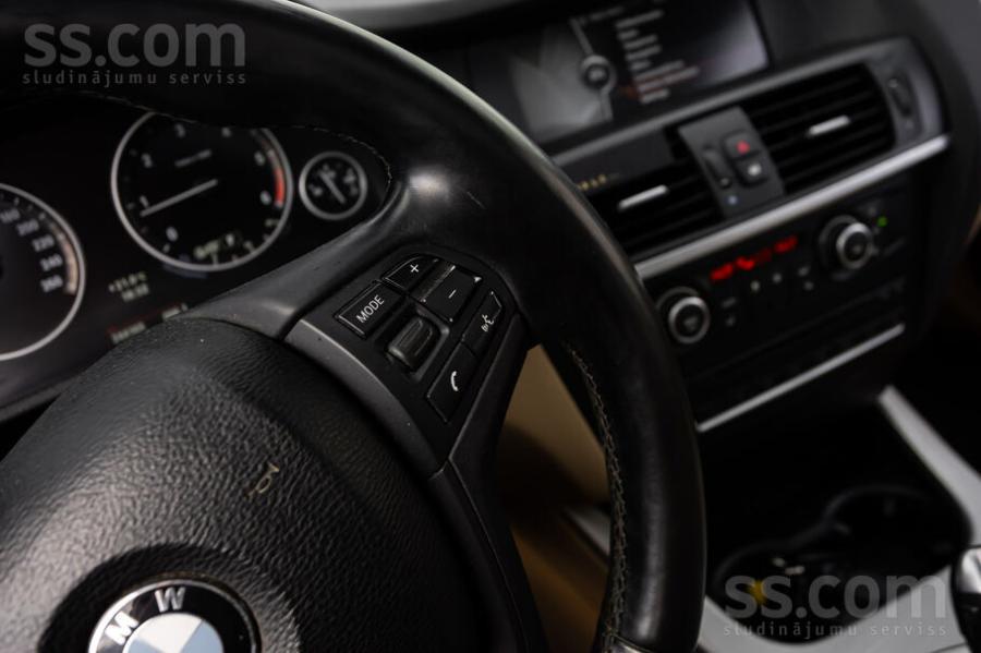 Melns BMW X3 2012 Jelgava, ar dzinēja tilpumu 2.00 L un nobraukumu 244 tūkst. km par 9800 €, foto 16 vietnē AUTOMOTO.COM.LV