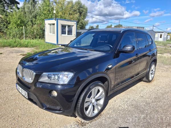 BMW X3 2012 in Riga on AUTOMOTO.COM.LV Black BMW X3 2012 in Riga, with an engine capacity of 3.00 L and mileage of 302 thousand km for 9995 €, photo 1 on AUTOMOTO.COM.LV