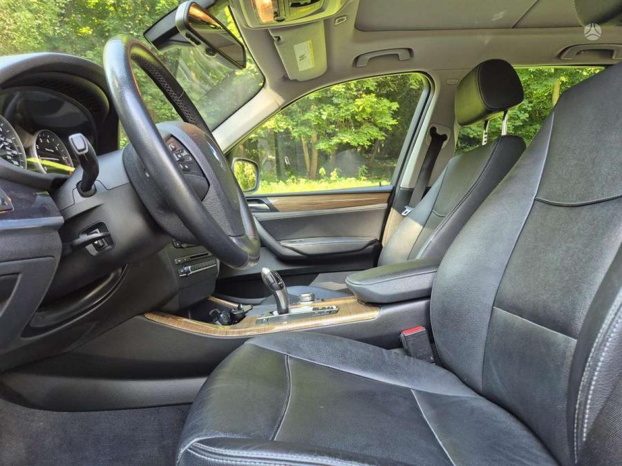 Черный БМВ Х3 2012 в Вильнюс, объемом двигателя 3.00 л и пробегом 213 тыс. км за 8000 €, фото 11 на AUTOMOTO.COM.LV