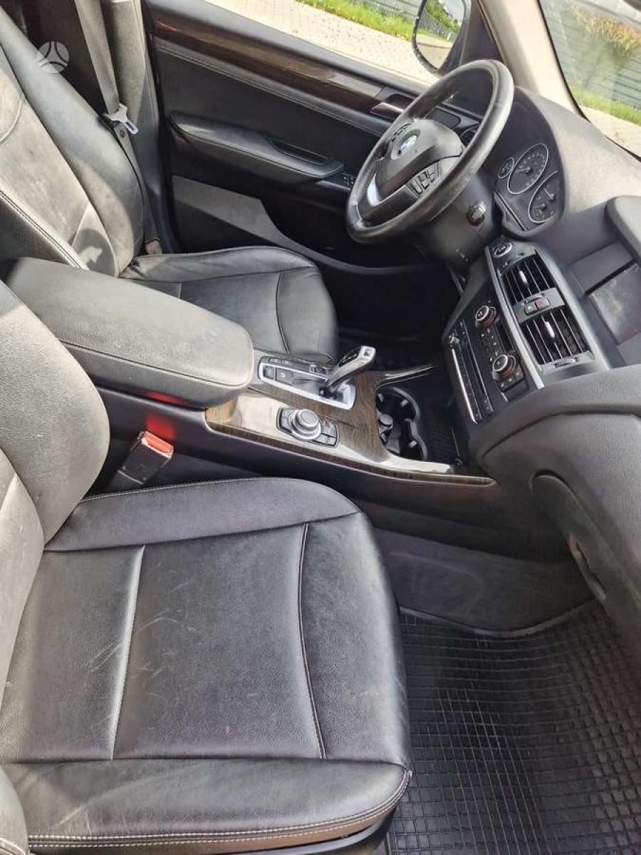 Black BMW X3 2012 in Kaunas, with an engine capacity of 2.00 L and mileage of 317 thousand km for 7550 €, photo 7 on AUTOMOTO.COM.LV