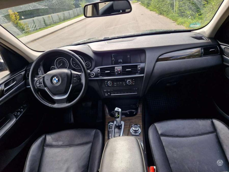 Black BMW X3 2012 in Kaunas, with an engine capacity of 2.00 L and mileage of 317 thousand km for 7550 €, photo 11 on AUTOMOTO.COM.LV