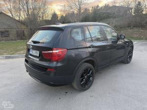 Black BMW X3 2012 in Moletai, with an engine capacity of 2.00 L and mileage of 308 thousand km for 8888 €, photo 5 on AUTOMOTO.COM.LV