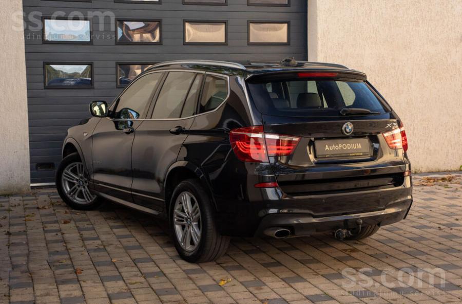 Black BMW X3 2012 in Riga, with an engine capacity of 2.00 L and mileage of 283 thousand km for 11350 €, photo 4 on AUTOMOTO.COM.LV