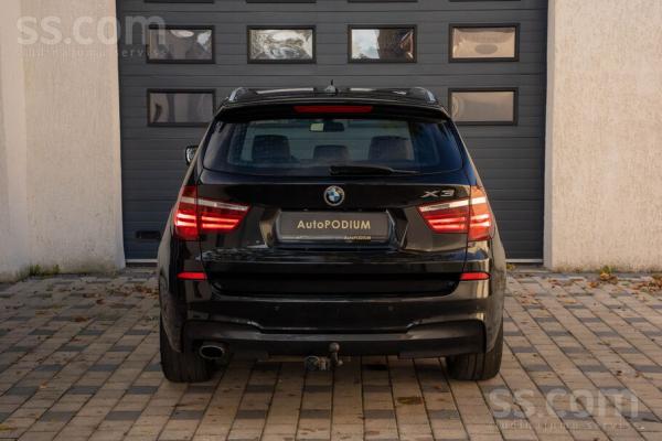 Black BMW X3 2012 in Riga, with an engine capacity of 2.00 L and mileage of 283 thousand km for 11350 €, photo 6 on AUTOMOTO.COM.LV