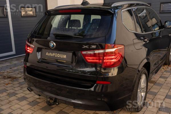 Black BMW X3 2012 in Riga, with an engine capacity of 2.00 L and mileage of 283 thousand km for 11350 €, photo 9 on AUTOMOTO.COM.LV