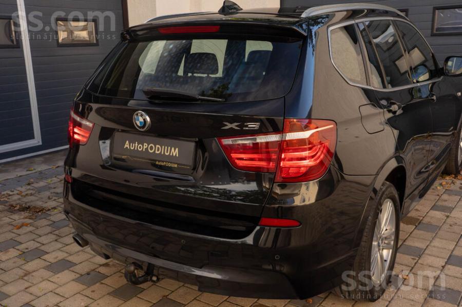 Black BMW X3 2012 in Riga, with an engine capacity of 2.00 L and mileage of 283 thousand km for 11350 €, photo 9 on AUTOMOTO.COM.LV