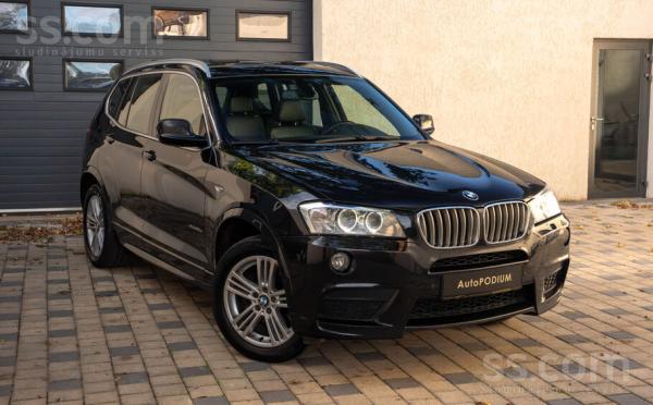 Black BMW X3 2012 in Riga, with an engine capacity of 2.00 L and mileage of 283 thousand km for 11350 €, photo 10 on AUTOMOTO.COM.LV