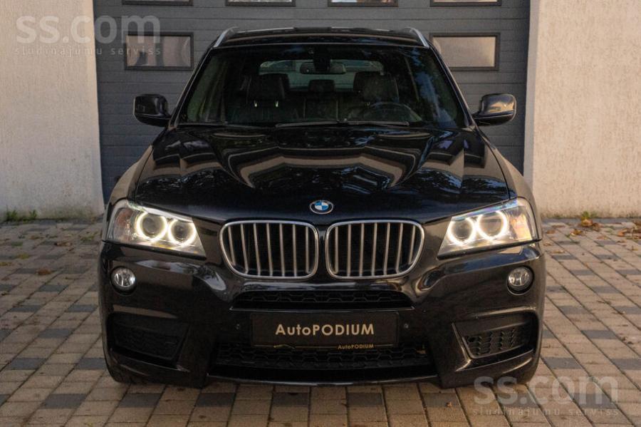 Black BMW X3 2012 in Riga, with an engine capacity of 2.00 L and mileage of 283 thousand km for 11350 €, photo 15 on AUTOMOTO.COM.LV