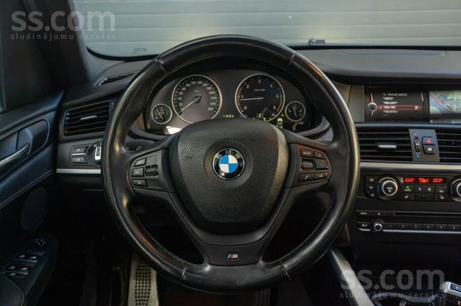 Black BMW X3 2012 in Riga, with an engine capacity of 2.00 L and mileage of 283 thousand km for 11350 €, photo 17 on AUTOMOTO.COM.LV