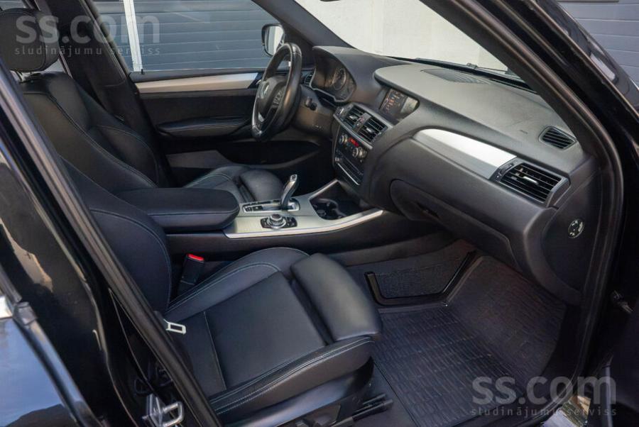 Black BMW X3 2012 in Riga, with an engine capacity of 2.00 L and mileage of 283 thousand km for 11350 €, photo 27 on AUTOMOTO.COM.LV