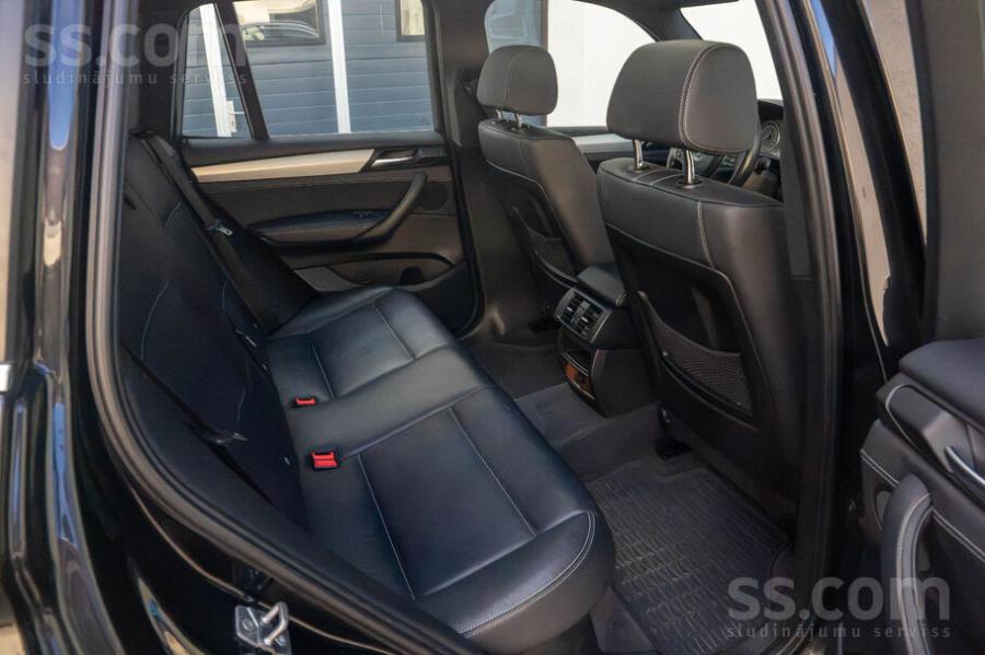 Black BMW X3 2012 in Riga, with an engine capacity of 2.00 L and mileage of 283 thousand km for 11350 €, photo 30 on AUTOMOTO.COM.LV