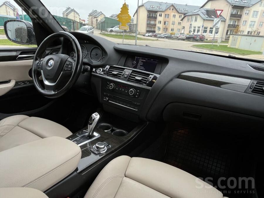 Melns BMW X3 2012 Rīga, ar dzinēja tilpumu 2.00 L un nobraukumu 265 tūkst. km par 9500 €, foto 16 vietnē AUTOMOTO.COM.LV