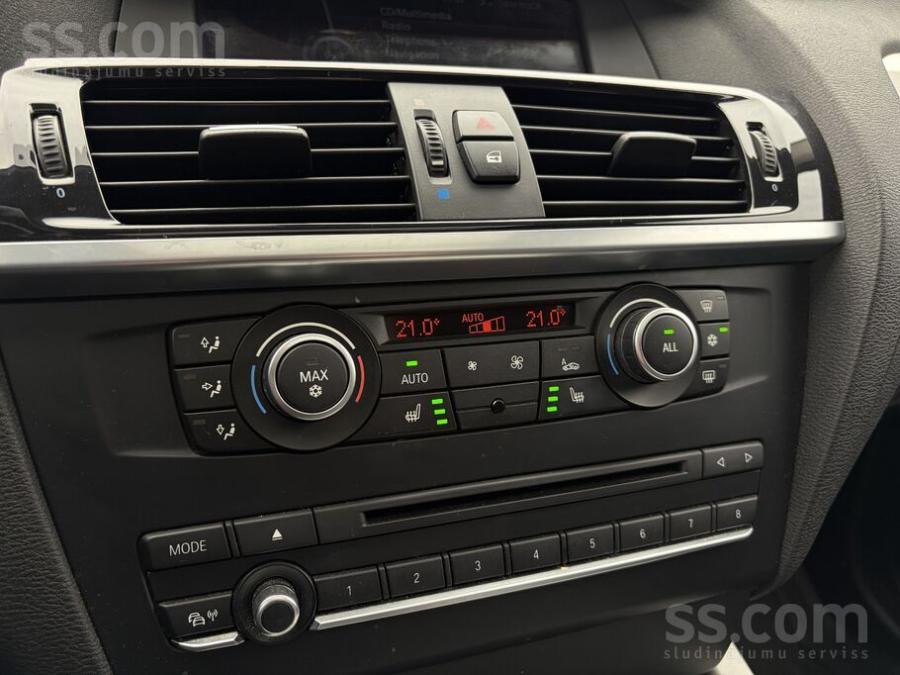 Melns BMW X3 2012 Rīga, ar dzinēja tilpumu 3.00 L un nobraukumu 302 tūkst. km par 10200 €, foto 14 vietnē AUTOMOTO.COM.LV