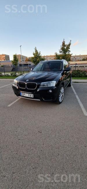 Black BMW X3 2012 in Riga, with an engine capacity of 2.00 L and mileage of 274 thousand km for 9875 €, photo 1 on AUTOMOTO.COM.LV