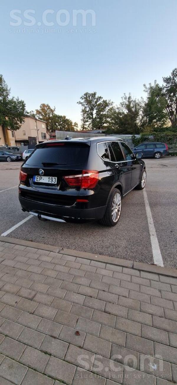 BMW X3 2012 Rīga vietnē Melns BMW X3 2012 Rīga, ar dzinēja tilpumu 2.00 L un nobraukumu 274 tūkst. km par 9875 €, foto 5 vietnē AUTOMOTO.COM.LV