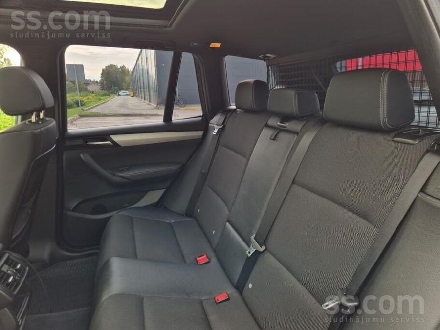 Black BMW X3 2012 in Riga, with an engine capacity of 2.00 L and mileage of 257 thousand km for 10690 €, photo 11 on AUTOMOTO.COM.LV