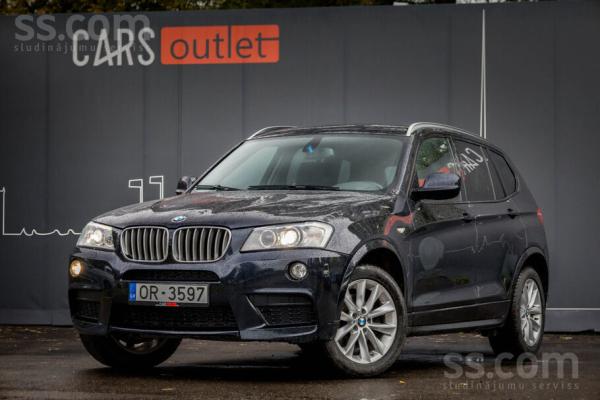 Melns BMW X3 2012 Rīga, ar dzinēja tilpumu 3.00 L un nobraukumu 364 tūkst. km par 9490 €, foto 1 vietnē AUTOMOTO.COM.LV