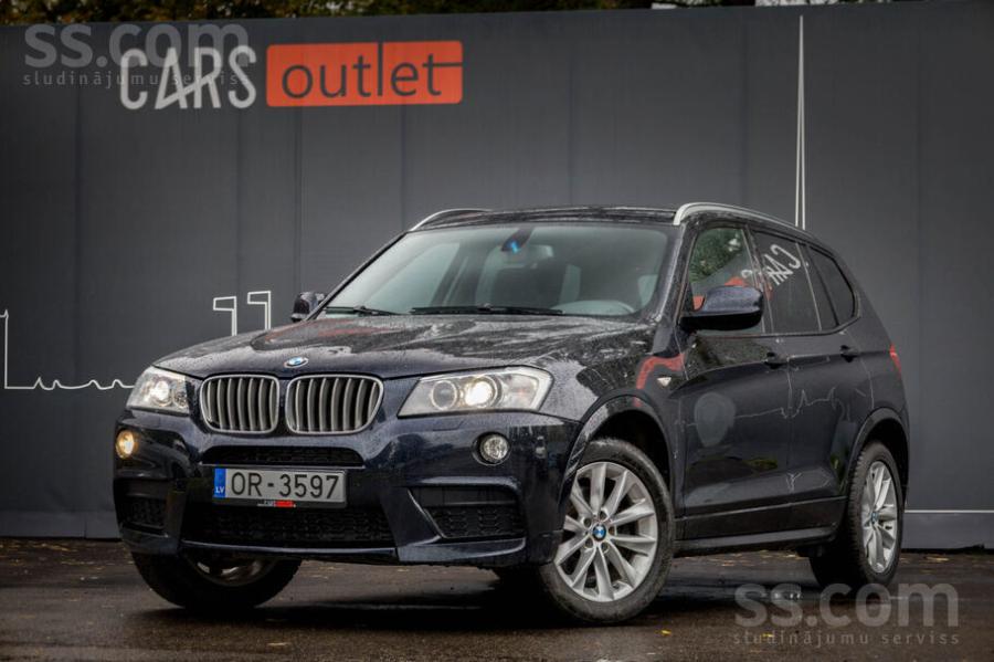 Melns BMW X3 2012 Rīga, ar dzinēja tilpumu 3.00 L un nobraukumu 364 tūkst. km par 9490 €, foto 1 vietnē AUTOMOTO.COM.LV