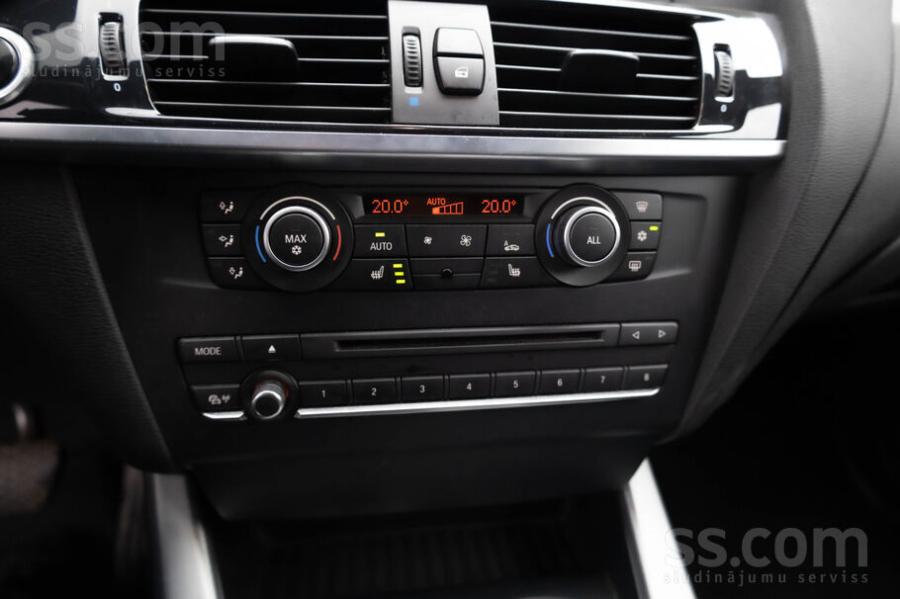Melns BMW X3 2012 Rīga, ar dzinēja tilpumu 3.00 L un nobraukumu 364 tūkst. km par 9490 €, foto 18 vietnē AUTOMOTO.COM.LV