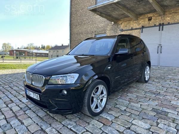 Black BMW X3 2013 in Riga, with an engine capacity of 3.00 L and mileage of 249 thousand km for 10950 €, photo 1 on AUTOMOTO.COM.LV
