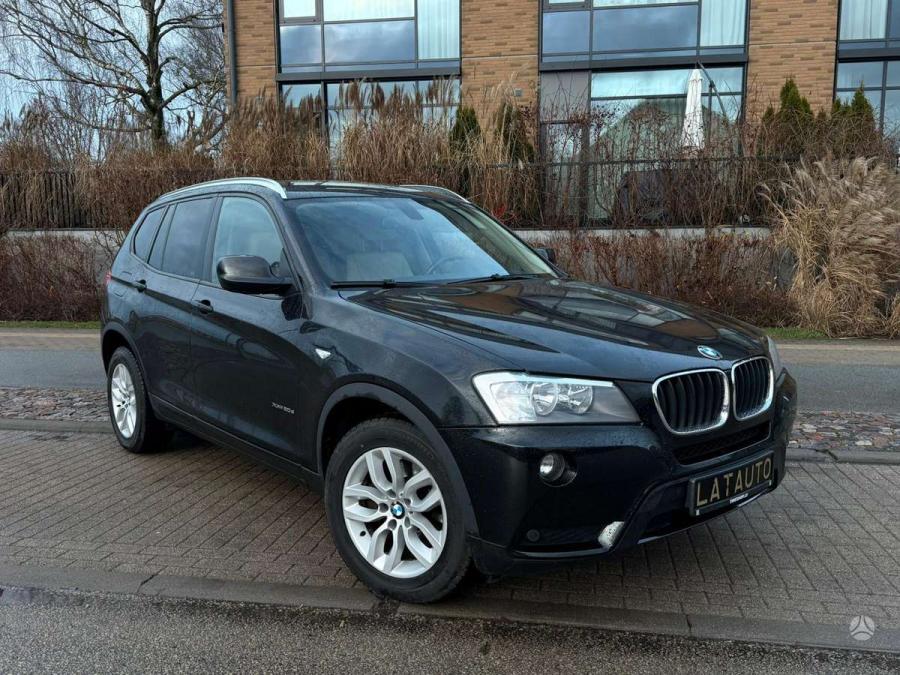 Black BMW X3 2013 in Riga, with an engine capacity of 0.00 L and mileage of 349 thousand km for 8995 €, photo 1 on AUTOMOTO.COM.LV