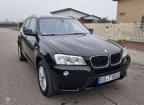 Black BMW X3 2013 in Panevezys, with an engine capacity of 2.00 L and mileage of 254 thousand km for 9400 €, photo 1 on AUTOMOTO.COM.LV