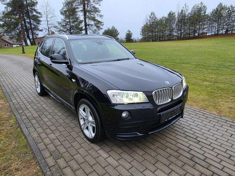 Black BMW X3 2013 in Telschi, with an engine capacity of 2.99 L and mileage of 217 thousand km for 11950 €, photo 2 on AUTOMOTO.COM.LV