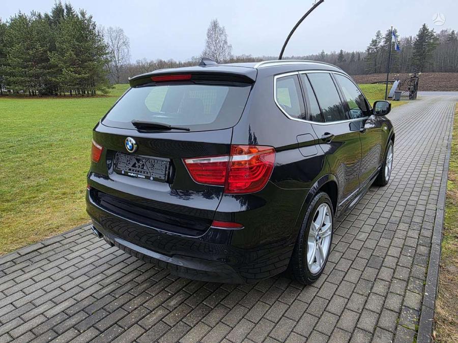 Black BMW X3 2013 in Telschi, with an engine capacity of 2.99 L and mileage of 217 thousand km for 11950 €, photo 3 on AUTOMOTO.COM.LV