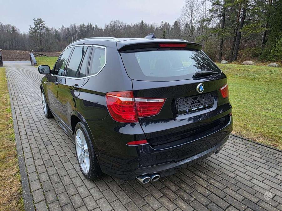 Black BMW X3 2013 in Telschi, with an engine capacity of 2.99 L and mileage of 217 thousand km for 11950 €, photo 4 on AUTOMOTO.COM.LV