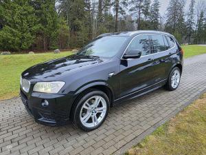 Black BMW X3 2013 in Telschi, with an engine capacity of 2.99 L and mileage of 217 thousand km for 11950 €, photo 7 on AUTOMOTO.COM.LV