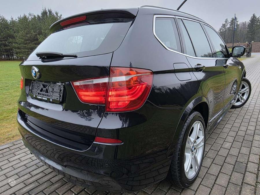 Black BMW X3 2013 in Telschi, with an engine capacity of 2.99 L and mileage of 217 thousand km for 11950 €, photo 14 on AUTOMOTO.COM.LV