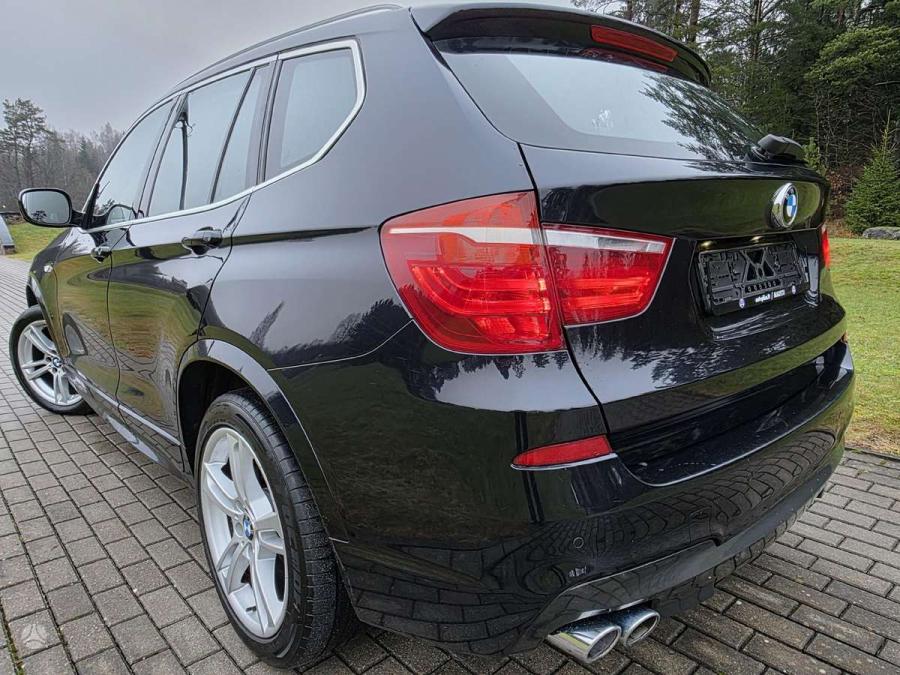 Black BMW X3 2013 in Telschi, with an engine capacity of 2.99 L and mileage of 217 thousand km for 11950 €, photo 16 on AUTOMOTO.COM.LV