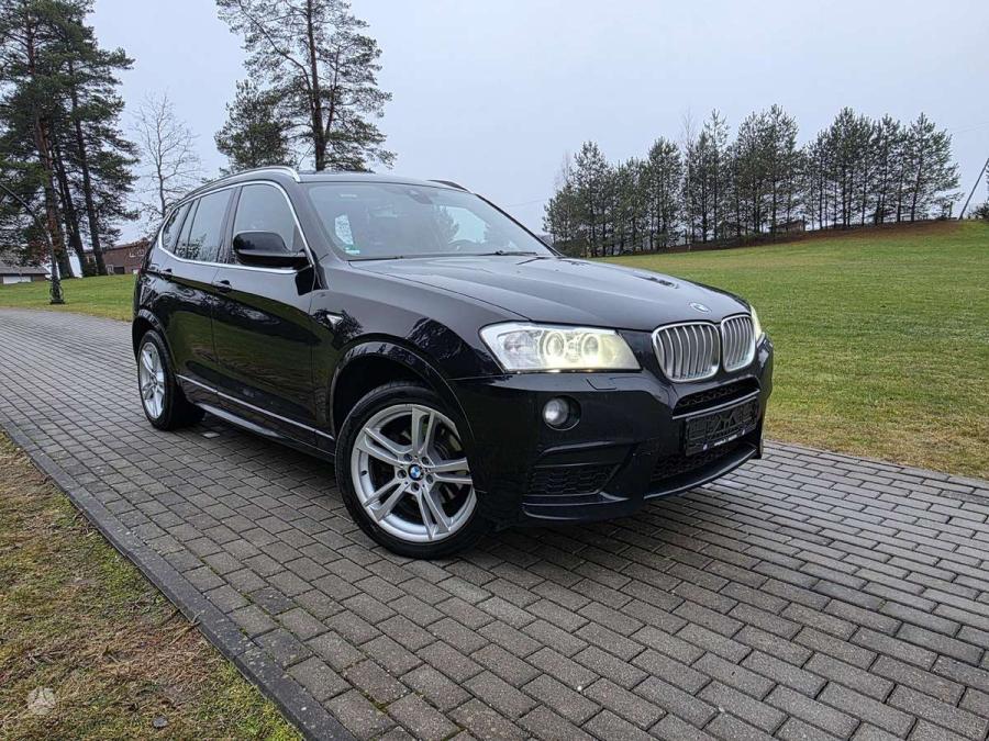 Black BMW X3 2013 in Telschi, with an engine capacity of 2.99 L and mileage of 217 thousand km for 11950 €, photo 38 on AUTOMOTO.COM.LV