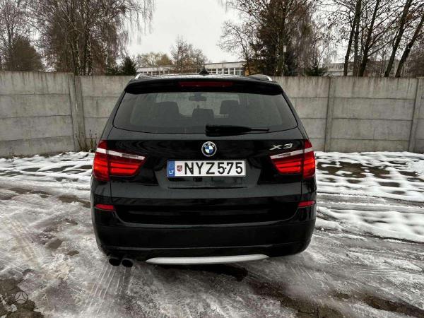 Black BMW X3 2013 in Alytus, with an engine capacity of 2.00 L and mileage of 210 thousand km for 9200 €, photo 3 on AUTOMOTO.COM.LV