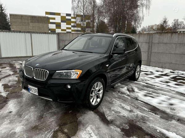 Black BMW X3 2013 in Alytus, with an engine capacity of 2.00 L and mileage of 210 thousand km for 9200 €, photo 7 on AUTOMOTO.COM.LV