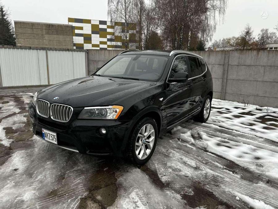 Black BMW X3 2013 in Alytus, with an engine capacity of 2.00 L and mileage of 210 thousand km for 9200 €, photo 7 on AUTOMOTO.COM.LV