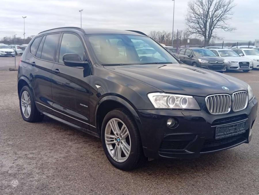 Melns BMW X3 2013 Marijampole, ar dzinēja tilpumu 3.00 L un nobraukumu 290 tūkst. km par 9700 €, foto 3 vietnē AUTOMOTO.COM.LV