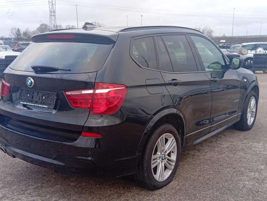Melns BMW X3 2013 Marijampole, ar dzinēja tilpumu 3.00 L un nobraukumu 290 tūkst. km par 9700 €, foto 4 vietnē AUTOMOTO.COM.LV