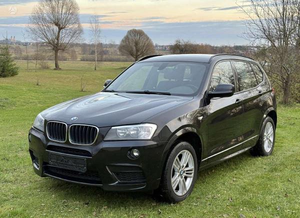 Black BMW X3 2013 in Moletai, with an engine capacity of 2.00 L and mileage of 238 thousand km for 9300 €, photo 6 on AUTOMOTO.COM.LV