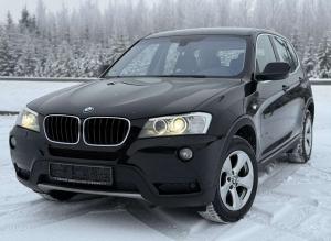 Black BMW X3 2013 in Raseiniai, with an engine capacity of 2.00 L and mileage of 241 thousand km for 10200 €, photo 14 on AUTOMOTO.COM.LV