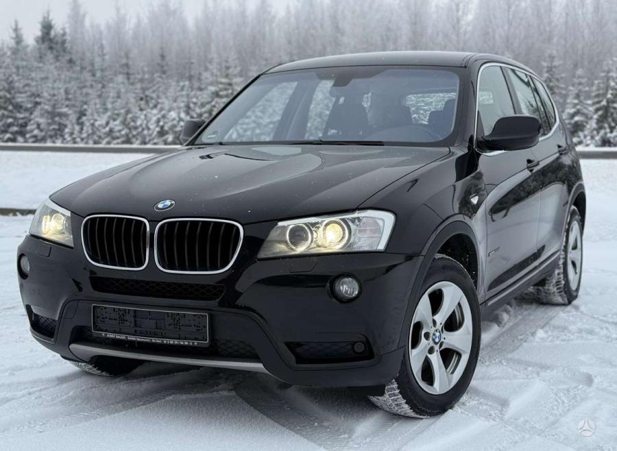 Black BMW X3 2013 in Raseiniai, with an engine capacity of 2.00 L and mileage of 241 thousand km for 10200 €, photo 14 on AUTOMOTO.COM.LV