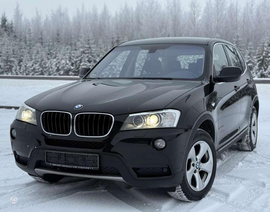 Black BMW X3 2013 in Raseiniai, with an engine capacity of 2.00 L and mileage of 241 thousand km for 10200 €, photo 18 on AUTOMOTO.COM.LV