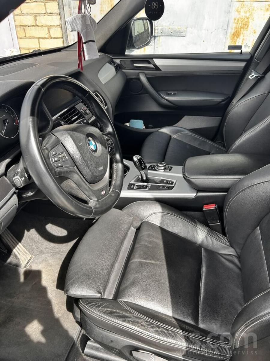 Black BMW X3 2013 in Jelgava, with an engine capacity of 3.00 L and mileage of 325 thousand km for 12000 €, photo 5 on AUTOMOTO.COM.LV