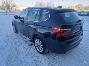 Black BMW X3 2013 in Taurage, with an engine capacity of 2.00 L and mileage of 190 thousand km for 7400 €, photo 6 on AUTOMOTO.COM.LV