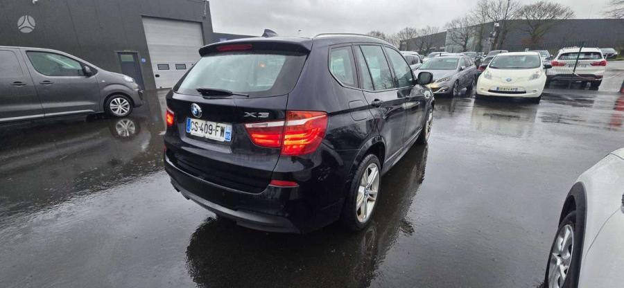 Black BMW X3 2013 in Kaunas, with an engine capacity of 2.99 L and mileage of 282 thousand km for 9600 €, photo 10 on AUTOMOTO.COM.LV