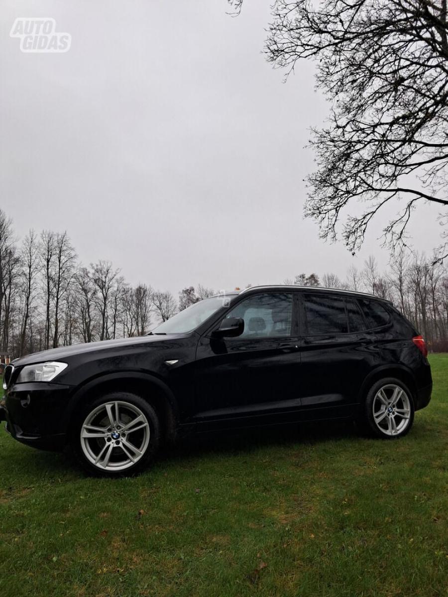 Black BMW X3 2013 in Utena, with an engine capacity of 2.00 L and mileage of 240 thousand km for 9100 €, photo 1 on AUTOMOTO.COM.LV