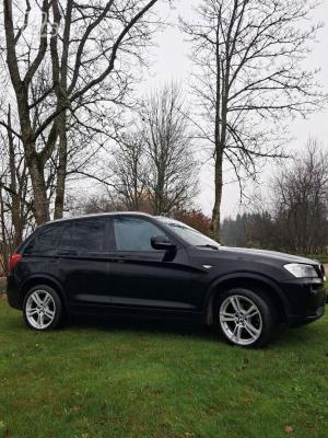 Black BMW X3 2013 in Utena, with an engine capacity of 2.00 L and mileage of 240 thousand km for 9100 €, photo 3 on AUTOMOTO.COM.LV